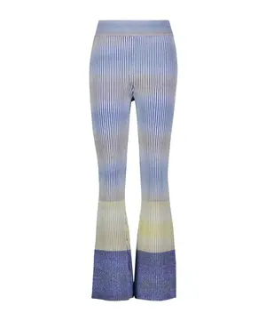 Simkhai Striped Knit Casual Pants - Blue