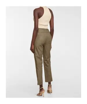Simkhai Lace-up High-waisted Casual Pants