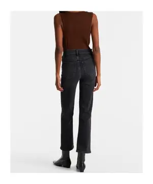 FRAME High-rise Straight Jeans