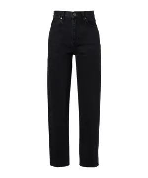 FRAME Mid-rise Straight Jeans - Black