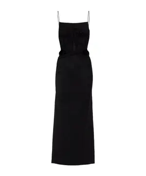 Christopher Esber Hollow-out Slip Dress - Black