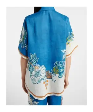 ALEMAIS Luda Floral Linen Shirt