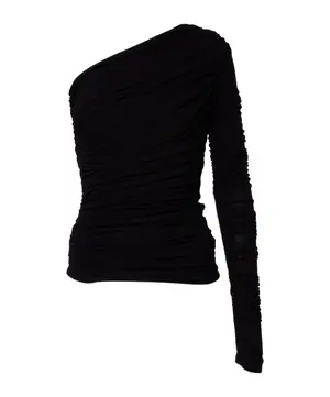 AGOLDE Annette Asymmetrical Ruched Top