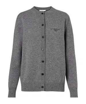 Givenchy Long-sleeved Cardigan - Gray