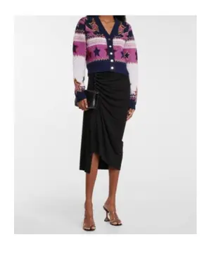 Rabanne Jacquard Cropped Cardigan