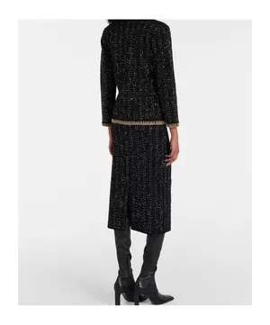 Veronica Beard Corbin Tweed Midi Skirt