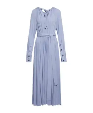 Proenza Schouler Pleated Jersey Midi Dress - Blue