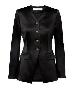 Veronica Beard Cynthia Satin Blazer - Black
