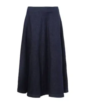 Altuzarra Varda Denim Midi Skirt - Black