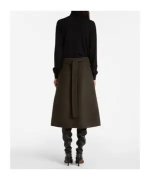 Proenza Schouler Bodhi Wool-blend Boucle Twill Wrap Skirt - Black
