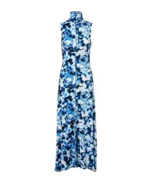 Proenza Schouler Valentina Printed Jersey Maxi Dress - Blue