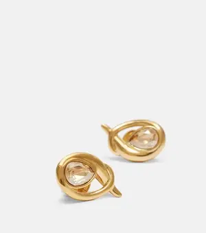 Oscar De La Renta Looped Crystal-embellished Earrings