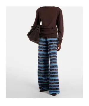 Stella McCartney Knitted Virgin Wool Straight Pants
