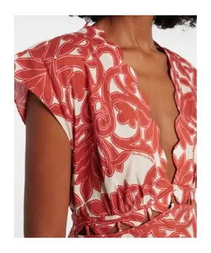 Poupette St Barth Noreen Printed Cotton Maxi Dress