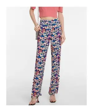 Rabanne Floral High-rise Flared Pants