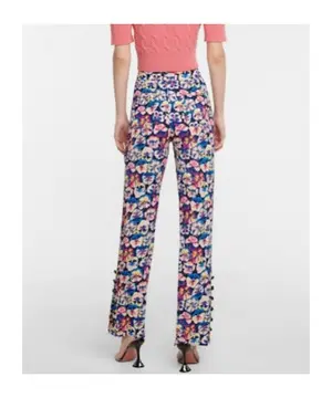 Rabanne Floral High-rise Flared Pants