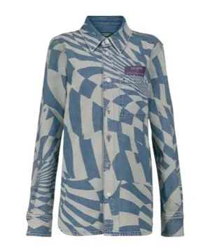 Stella McCartney X Ed Curtis Printed Denim Shirt