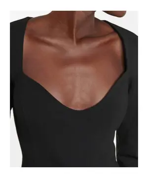 Oscar De La Renta Bow-decorated Crepe Mini Dress