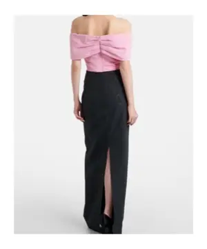 Rebecca Vallance Amaro Off-shoulder Taffeta Gown - Black