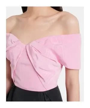 Rebecca Vallance Amaro Off-shoulder Taffeta Gown - Black