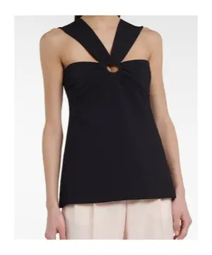 Stella McCartney Cutout Crêpe Top