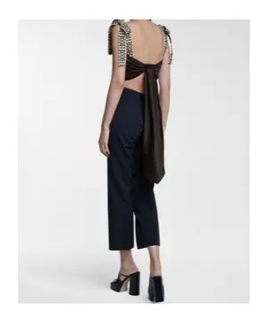 Johanna Ortiz Rituals Stretch Cotton-blend Crop Top