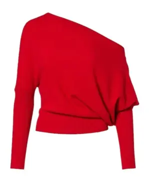 Altuzarra Paxi One-shoulder Cashmere Sweater - Red