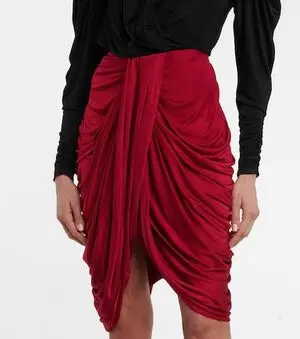 Isabel Marant Étoile Dotina Ruched Jersey Skirt