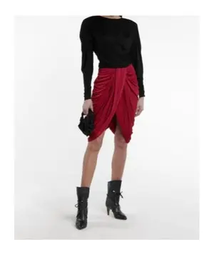 Isabel Marant Étoile Dotina Ruched Jersey Skirt