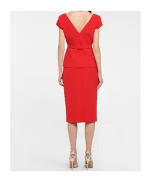 SAFIYAA LONDON Ramona Crêpe Halterneck Cutout Top