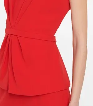 SAFIYAA LONDON Ramona Crêpe Halterneck Cutout Top