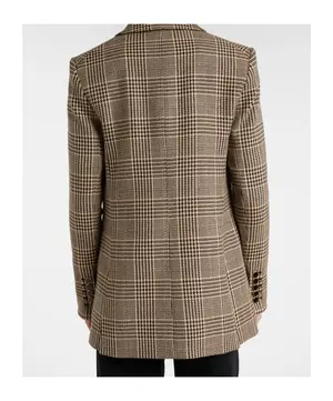 Veronica Beard Rhys Houndstooth Double-breasted Blazer