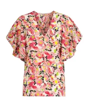 Stella McCartney Floral Silk Crêpe Blouse - Multicolor