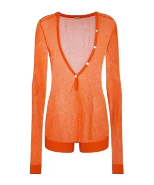 Dodo Bar Or Ribbed-knit Plunge Playsuit