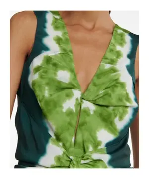 Altuzarra Pan Tie-dye Crêpe De Chine Top