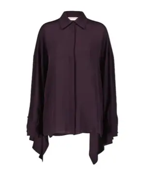 Valentino Garavani Silk Georgette Shirt - Black