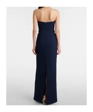Rebecca Vallance Orla Embellished Crepe Bustier Gown