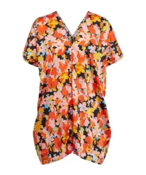 Plan C Floral Twill Top - Multicolor
