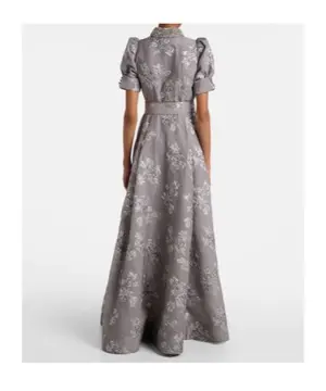 Rebecca Vallance Embellished Brocade Gown