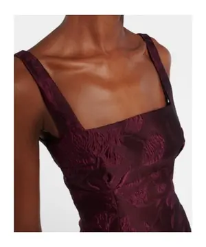 EMILIA WICKSTEAD Micheline Floral Cloque Gown