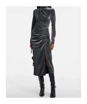 Isabel Marant Étoile Jenisa Draped Gathered Midi Dress