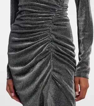 Isabel Marant Étoile Jenisa Draped Gathered Midi Dress