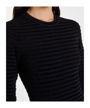 Proenza Schouler Striped Knitted Asymmetric Midi Dress