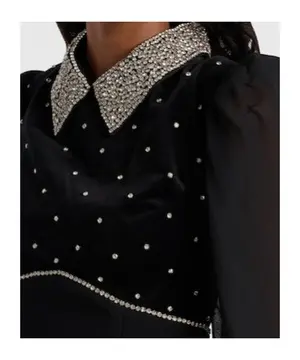 Rebecca Vallance Crystal-embellished Minidress