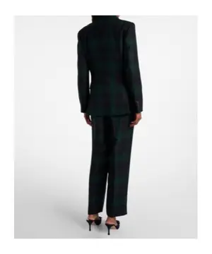 Polo Ralph Lauren Belted Checked Wool Tapered Pants