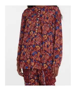 Isabel Marant Étoile Kiledia Floral Ruffled Blouse