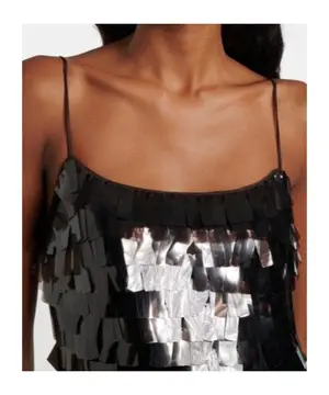 Staud Mesa Sequined Satin Gown
