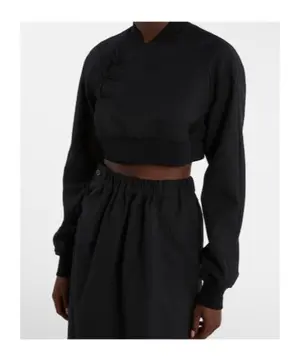 Comme Des Garçons Cropped Wool Top