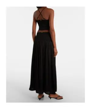 Poupette St Barth Scalloped Maxi Skirt
