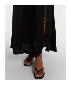 Poupette St Barth Scalloped Maxi Skirt